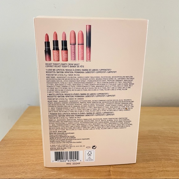 MAC Cosmetics | Makeup | Mac Cosmetics Velvet Teddys Party Crew Vault ...